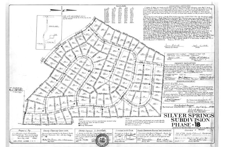 Silver Springs Community–Maps & PLATS of SSSF